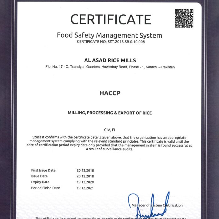 Company Profile – Al Asad Rice Mills